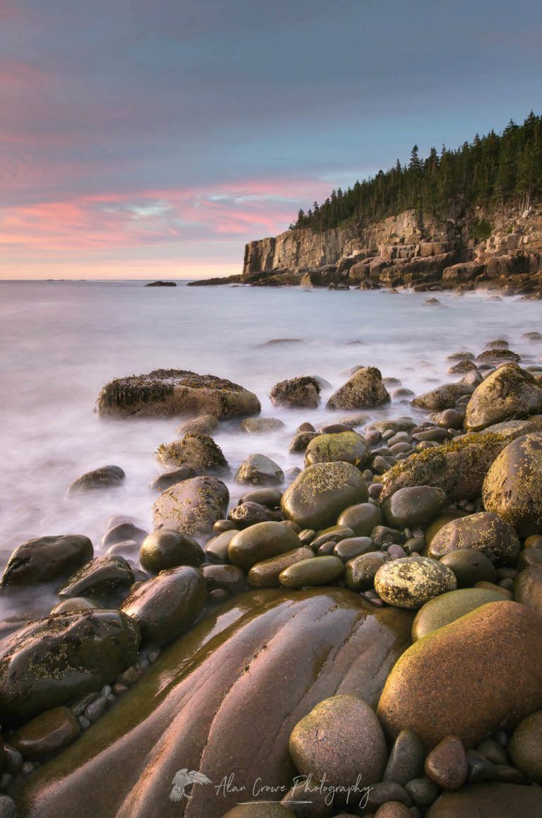 Cobblestone beach Acadia National Park - Alan Crowe Photography