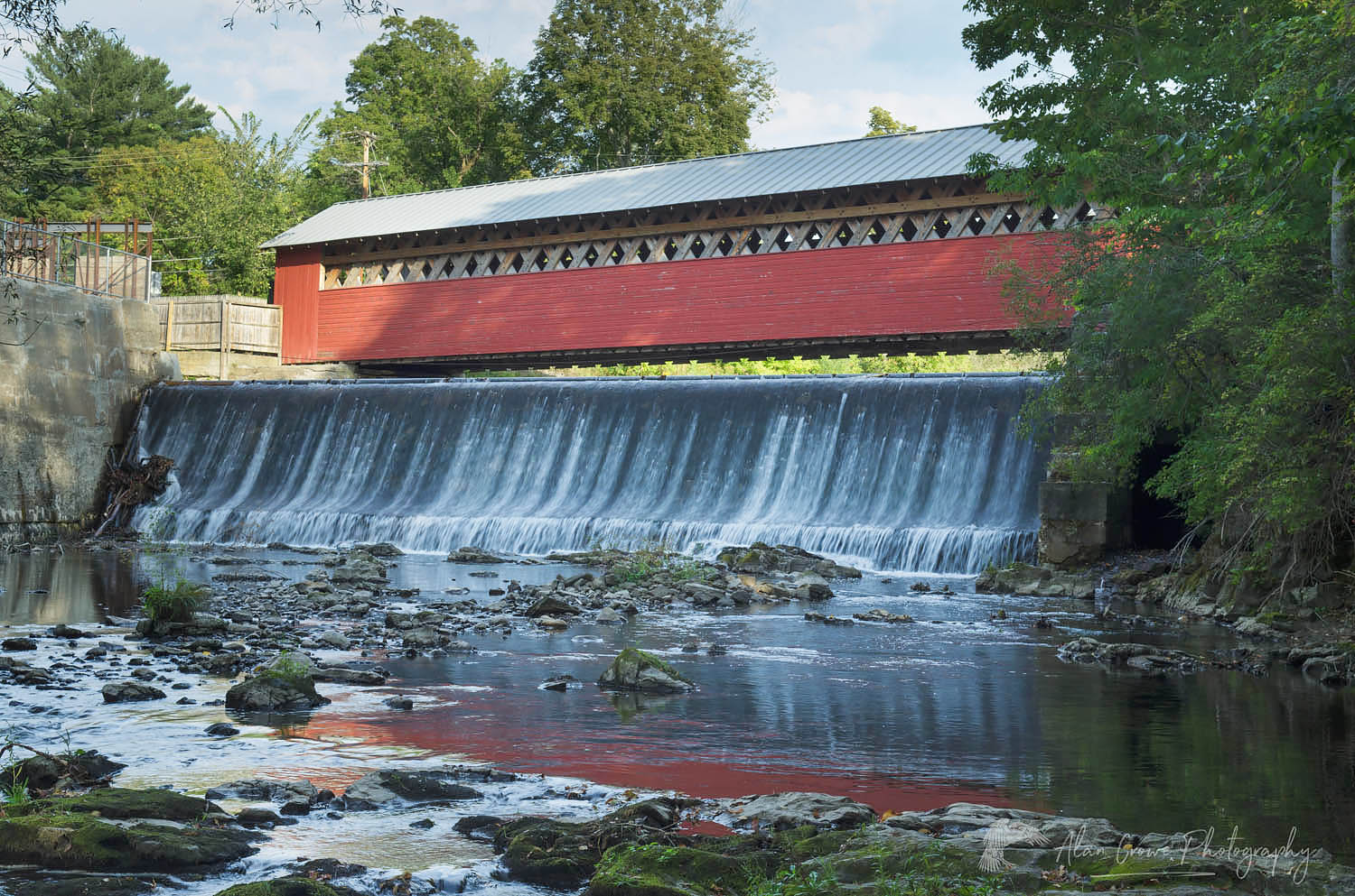 Paper Mill Covered Bridge Vermont - Alan Crowe Photography Paper Mill Covered Bridge Vermont - Alan Crowe Photography