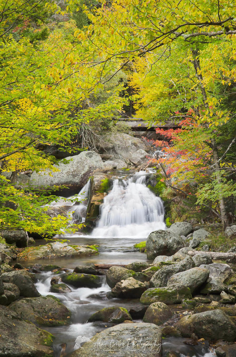 Waterfall White Mountains New Hampshire - Alan Crowe Photography